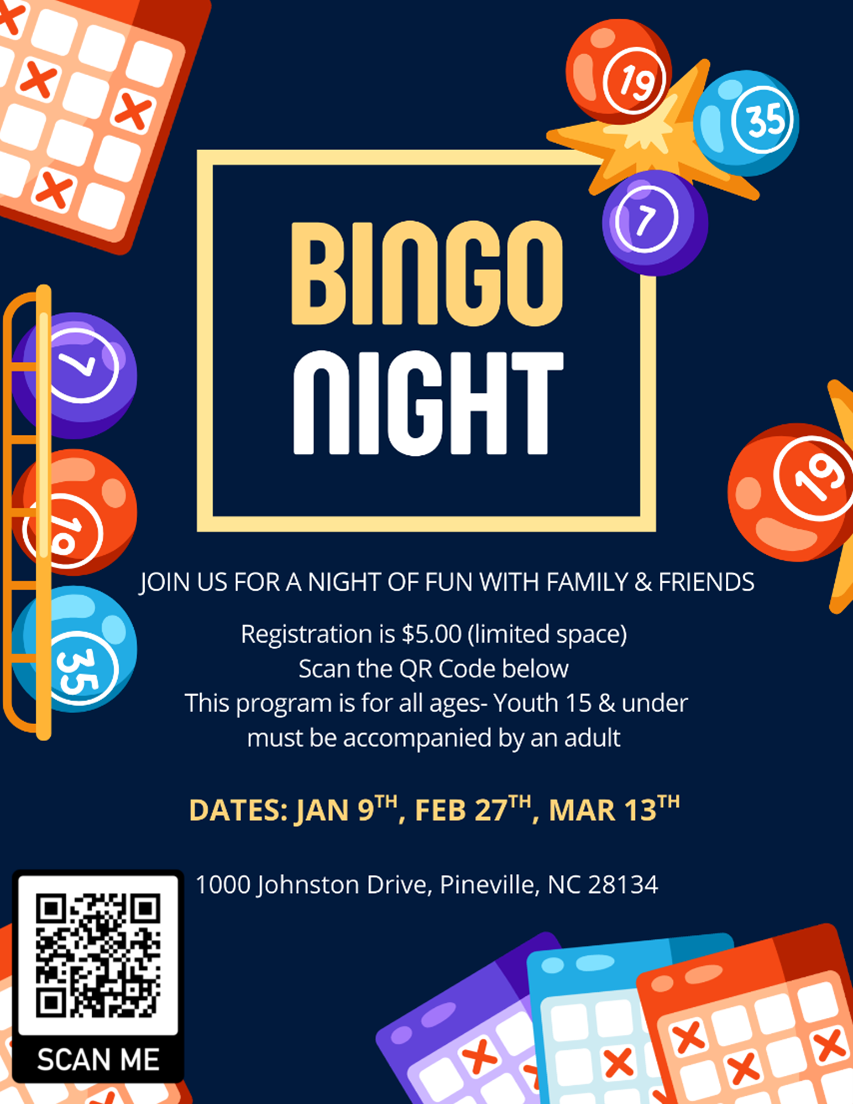 Family Bingo Night - Town of Pineville, NC